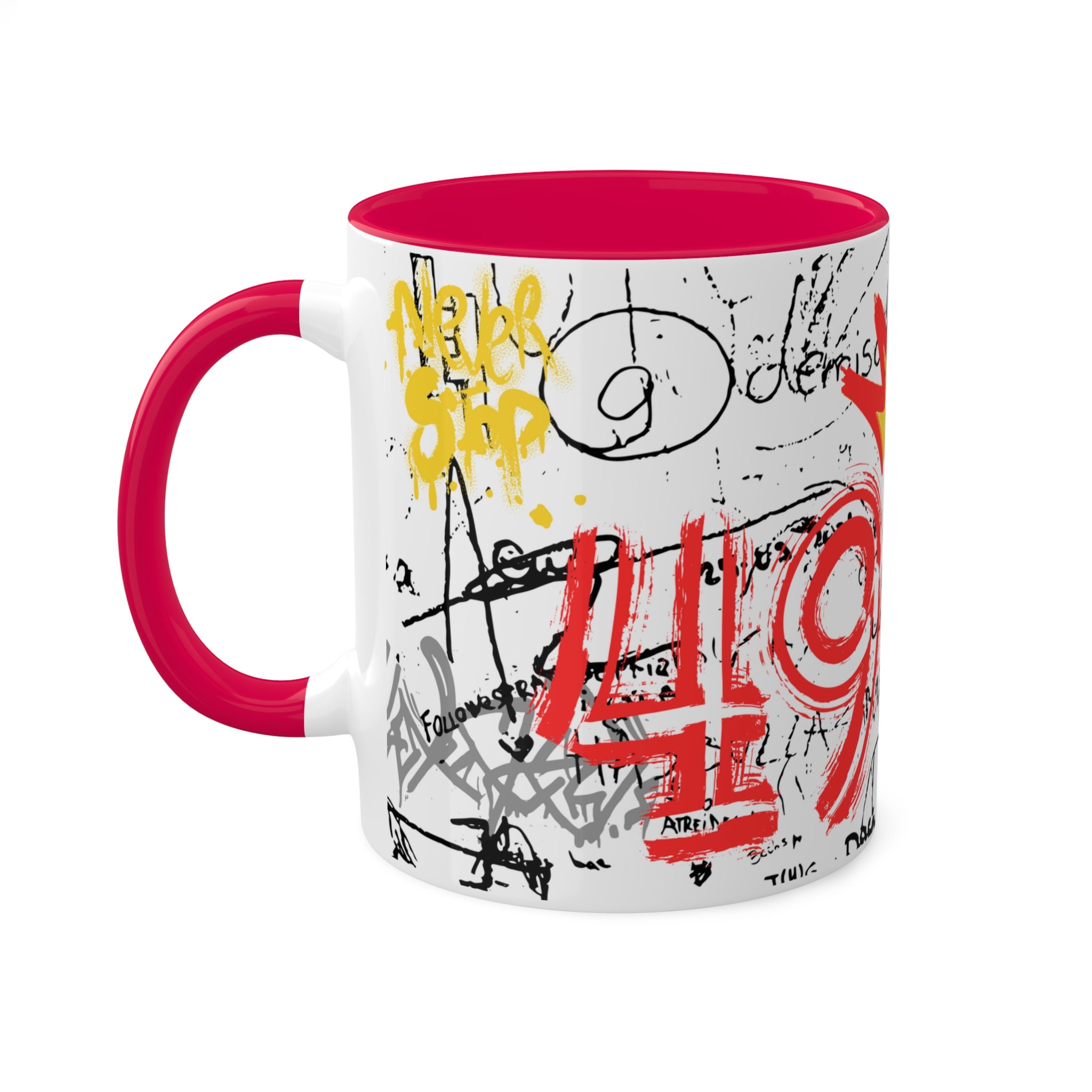 49ers Football Mugs, Graffiti Style Mugs, Colorful Mugs, 11oz - Etsy