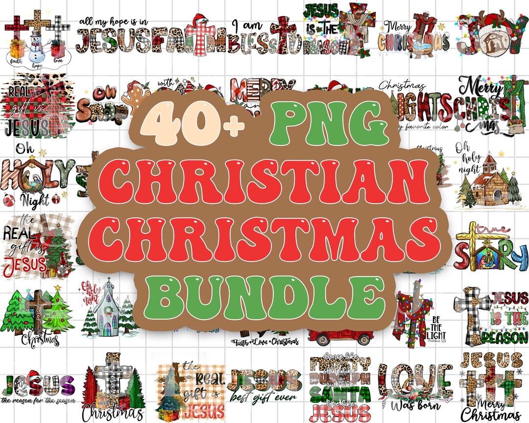 40 Christian Christmas Png Bundle, Christian Religious Christmas Jesus ...