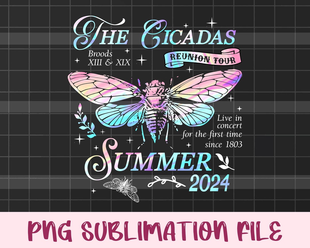 The Cicadas Reunion Tour Png, Cicadas Invasion Summer Scream 2024 Png ...