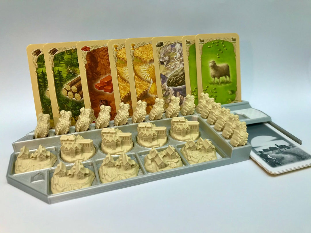 Catan Upgrade, Holder and Organizer for Game Components, Plastic ...