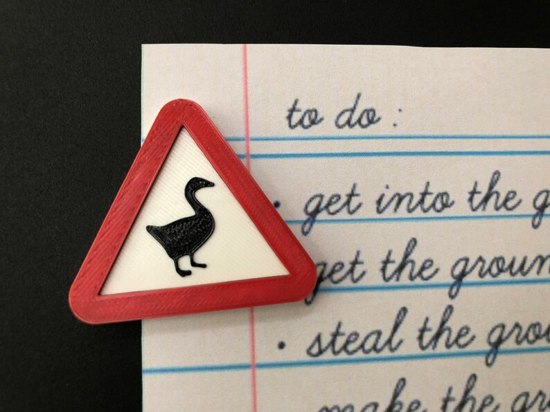 Untitled Goose Game Magnet Sign No Geese - Etsy