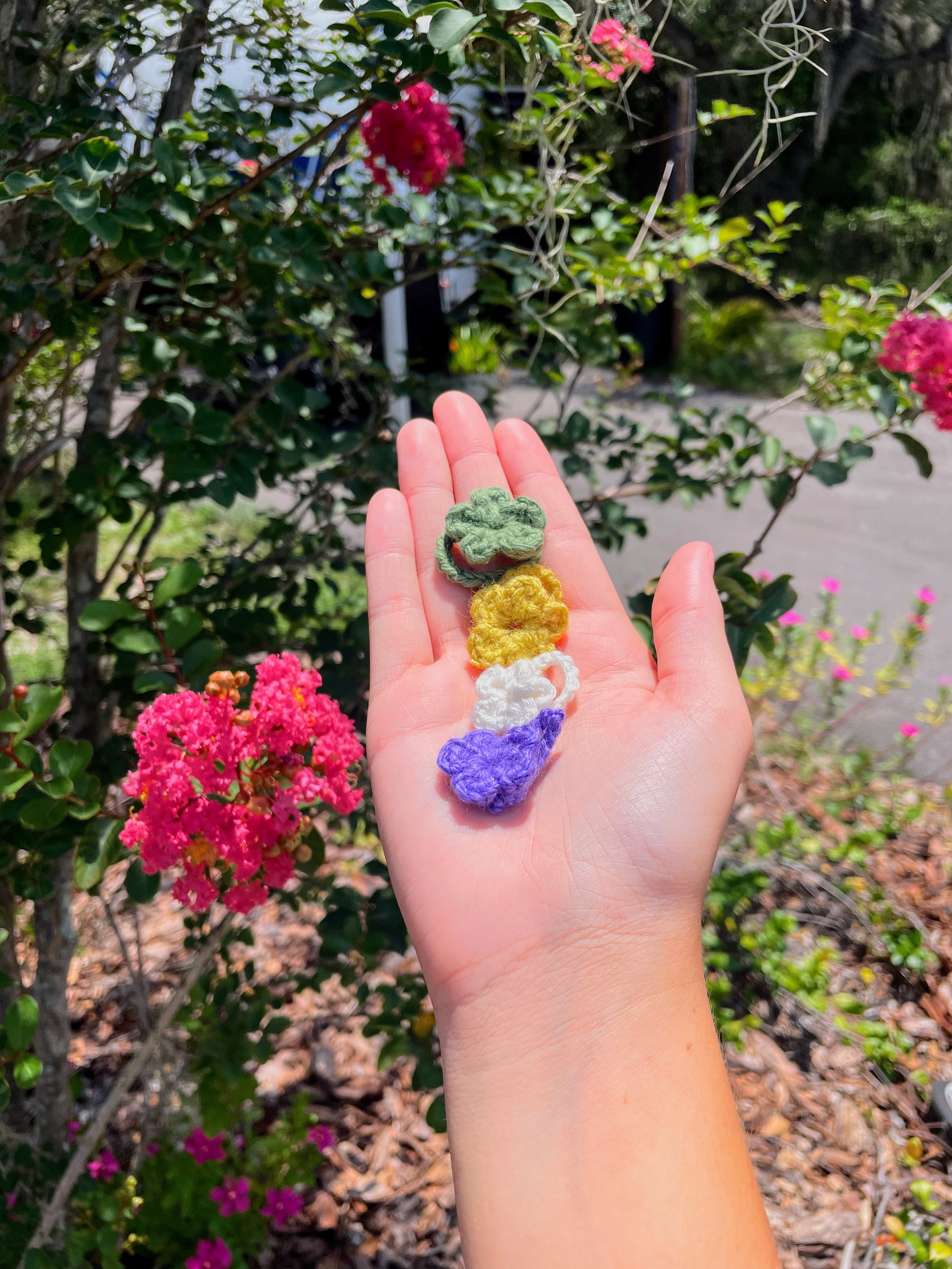 Crochet Flower Ring PATTERN, Crochet Rings - Etsy