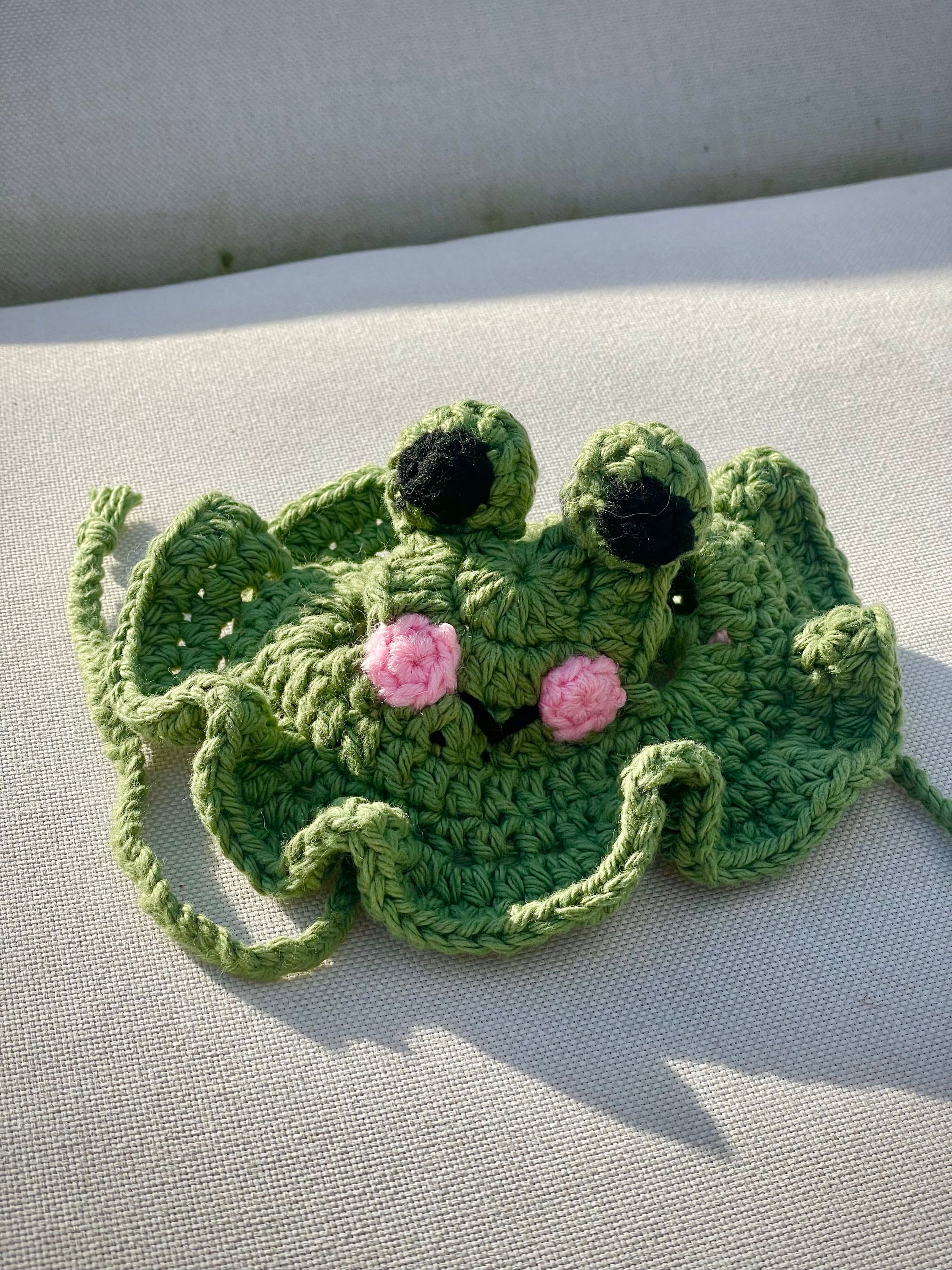 Crochet Mini Frog Bucket Hat Pattern, Dog Cat Bunny, Crochet Mini ...