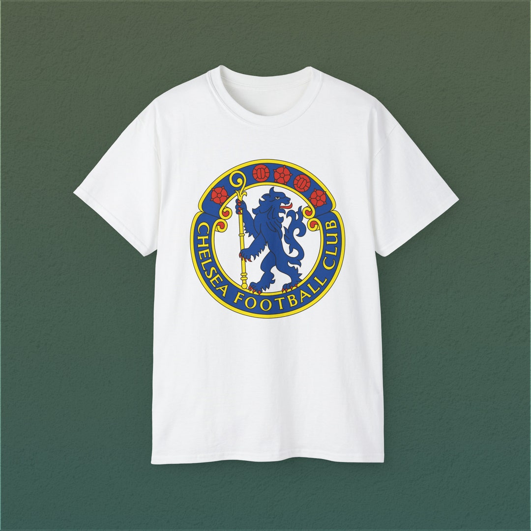 Chelsea FC Vintage Logo T Shirt, Aesthetic Sports Wear, Chelsea ...