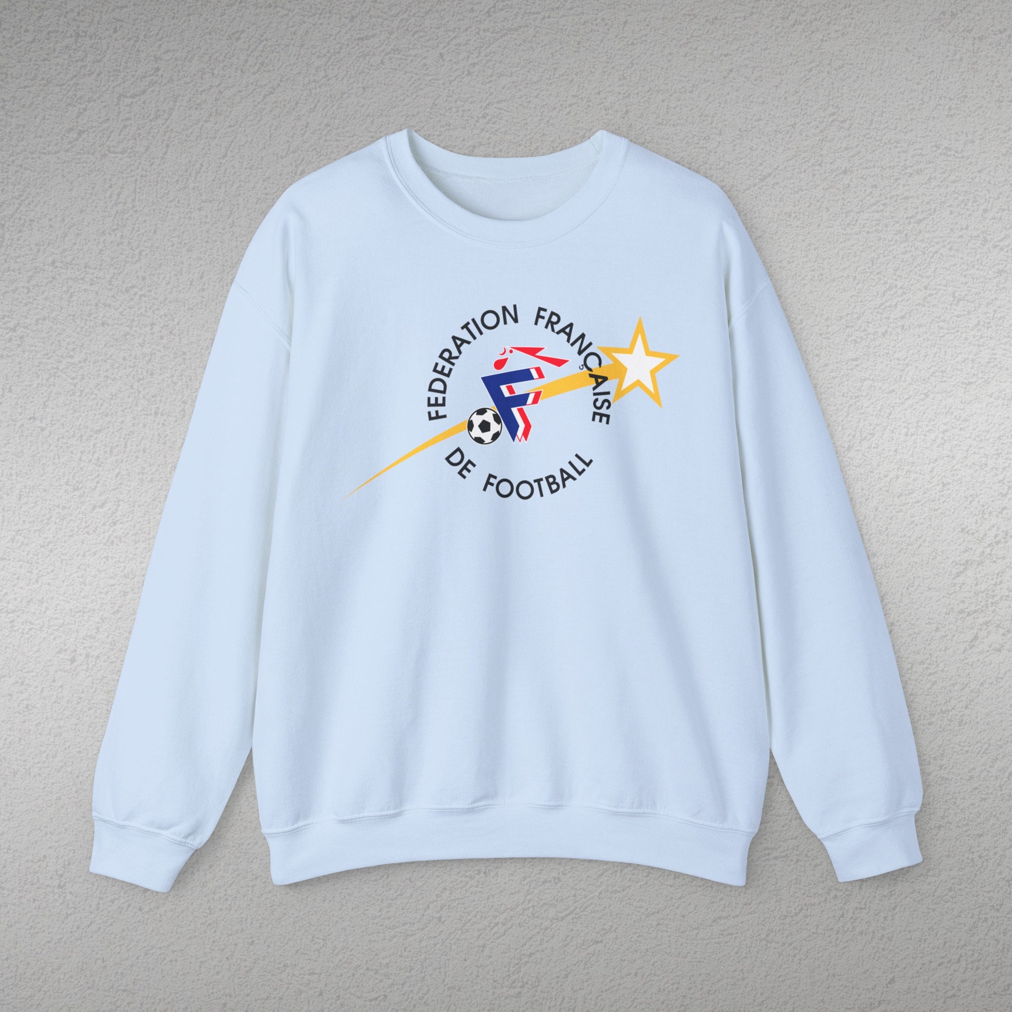 France National Football/soccer Team Retro-vintage Crest Sweatshirt ...