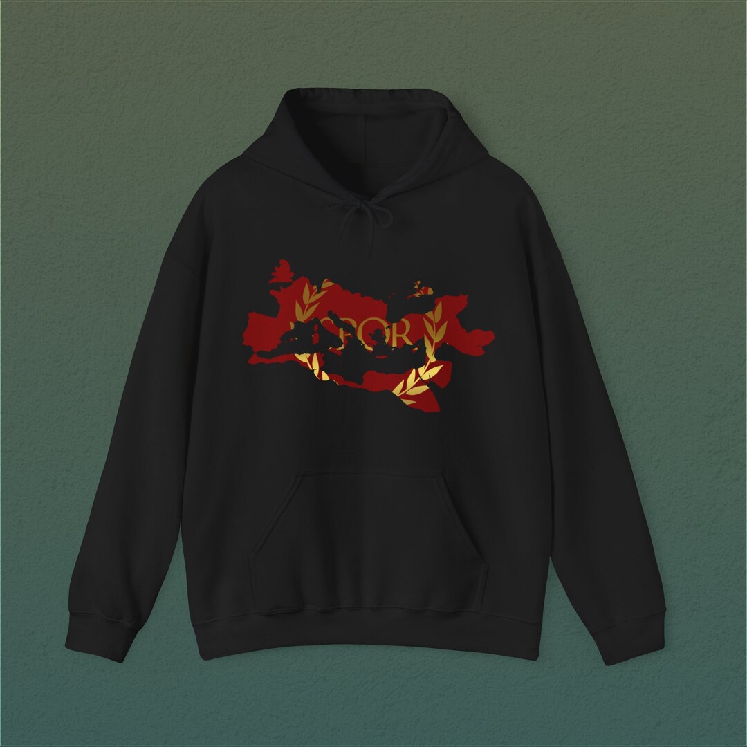Roman Empire SPQR Graphic Hoodie, Rome Medieval Age Empires Sweatshirt ...