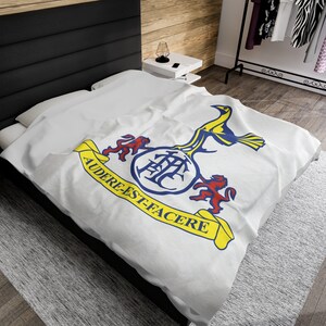 Retro Vintage Tottenham Hotspur Logo Velveteen Plush Blanket, Tottenham ...