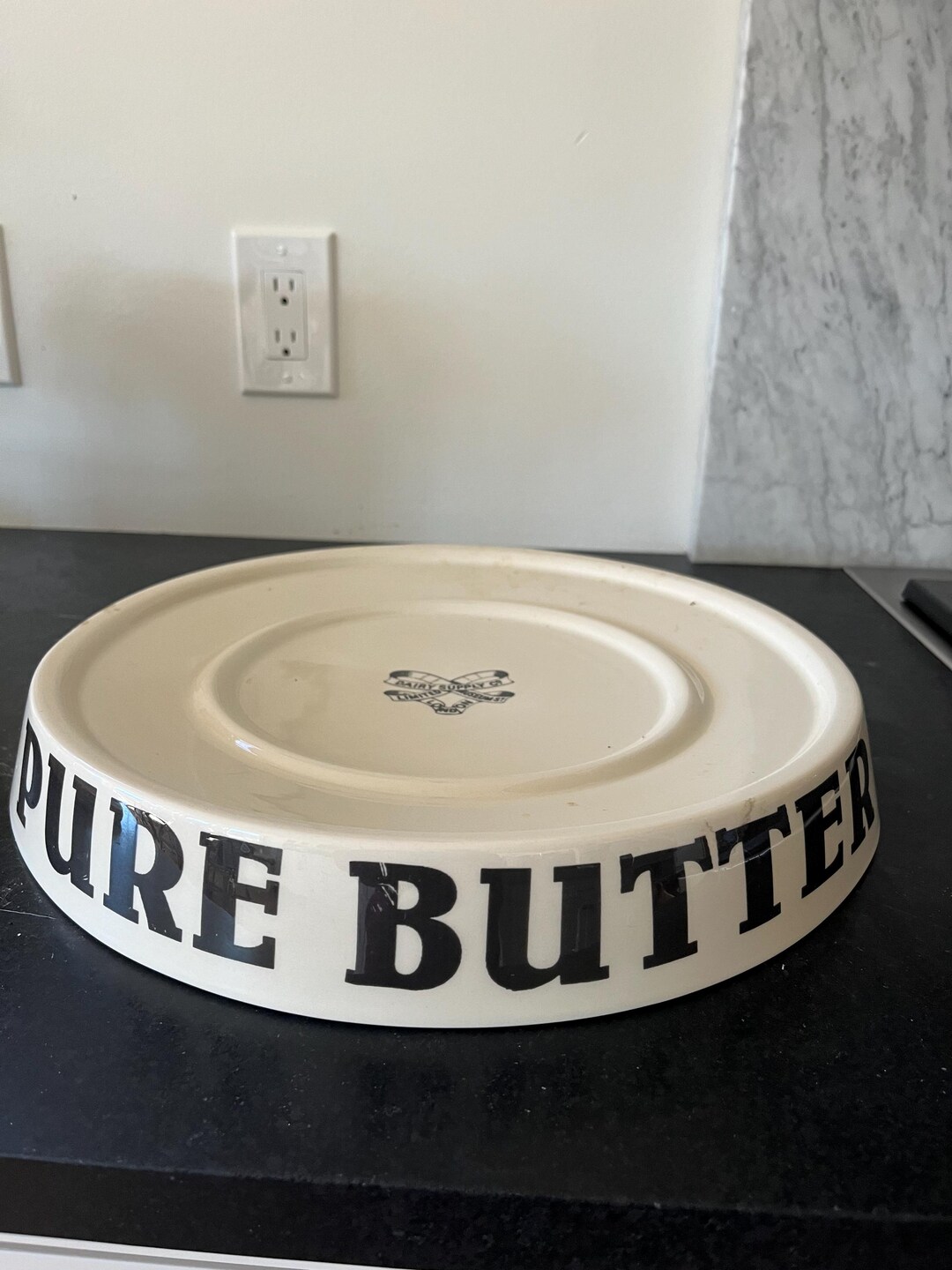 RARE Round English Antique 'pure Butter' Slab Ironstone - Etsy