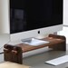 Walnut Monitor Stand: Japanese Style Desk Shelf Raiser - Etsy