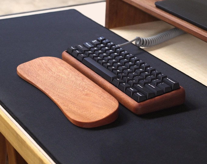 Wooden Keyboard Mx10, Custom Wood Mechanical Keyboard, Walnut Wood ...