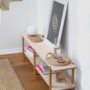 Low Shelving Unit, 3 Sizes, Wooden Shelving Unit, Wooden Tv Stand ...