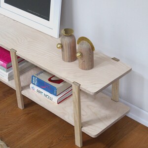 Low Shelving Unit, 3 Sizes, Wooden Shelving Unit, Wooden Tv Stand ...