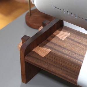 Walnut Monitor Stand: Japanese Style Desk Shelf Raiser - Etsy