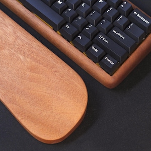 Handmade Wood Mechanical Keyboard Case: 60% Keyboard Case, Wrist Rest ...