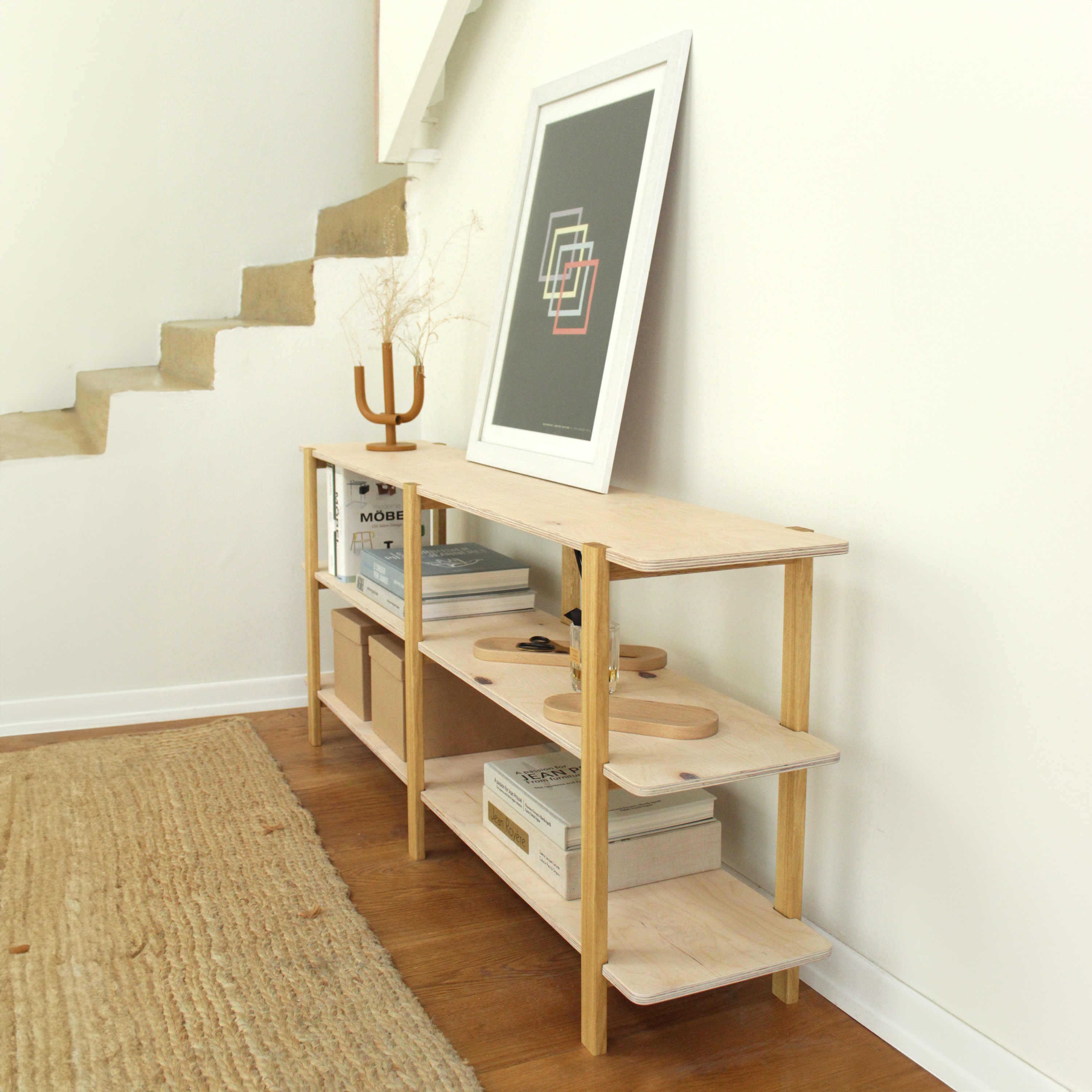 Modern Shelving Unit 2 Colors 3 Sizes Bookshelf Low - Etsy