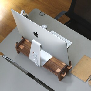 Walnut Monitor Stand: Japanese Style Desk Shelf Raiser - Etsy