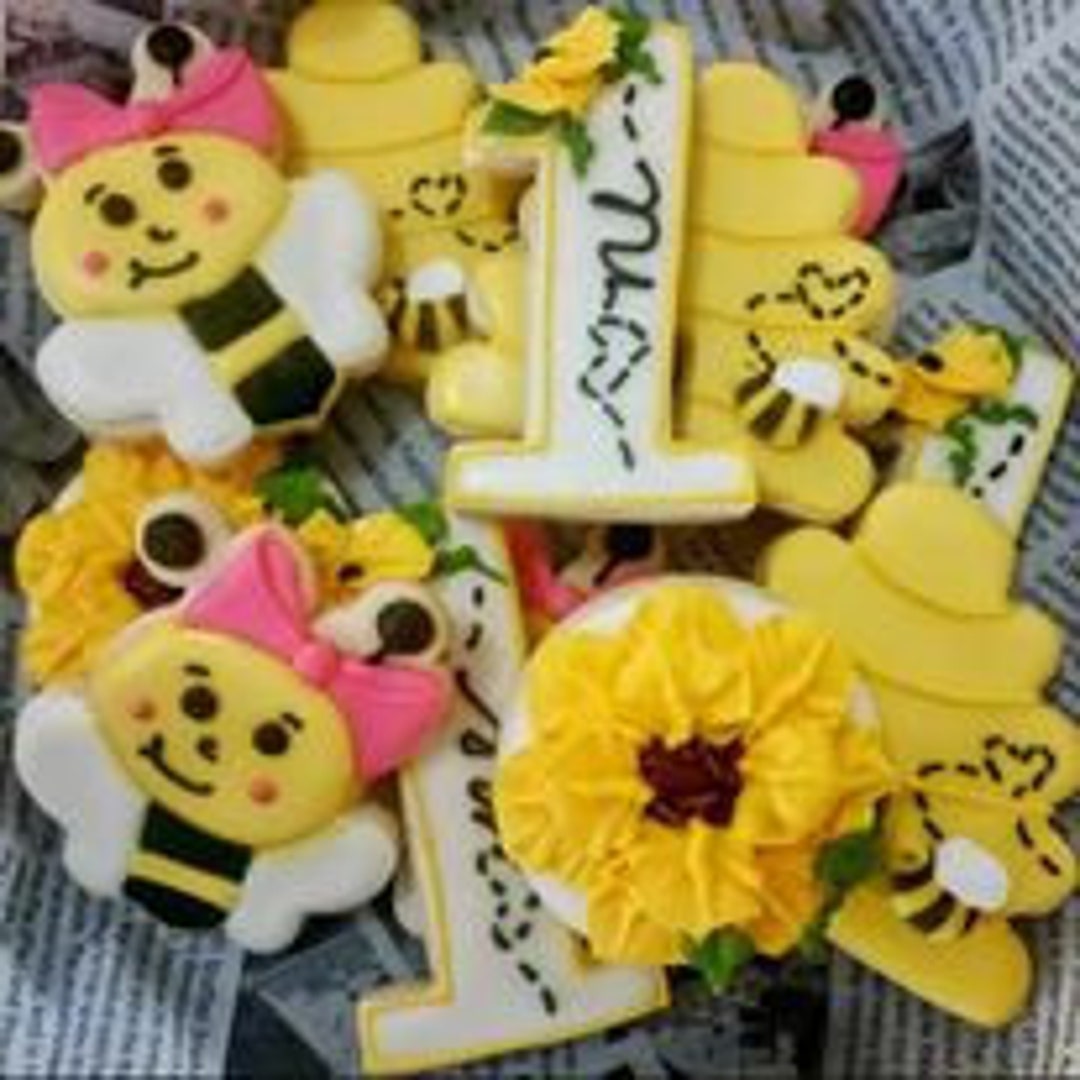 Happy Bee-day Beehive Cookie Set - Etsy