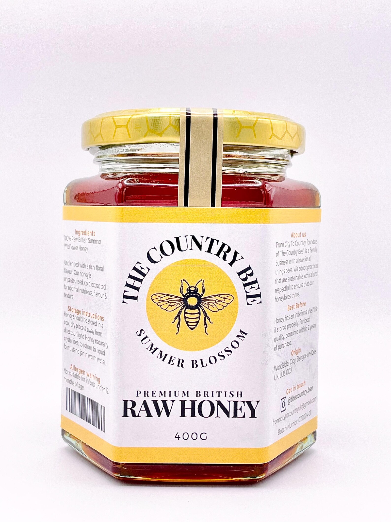 Premium 100% RAW British Honey Summer Blossom Wildflower -400g - Etsy UK