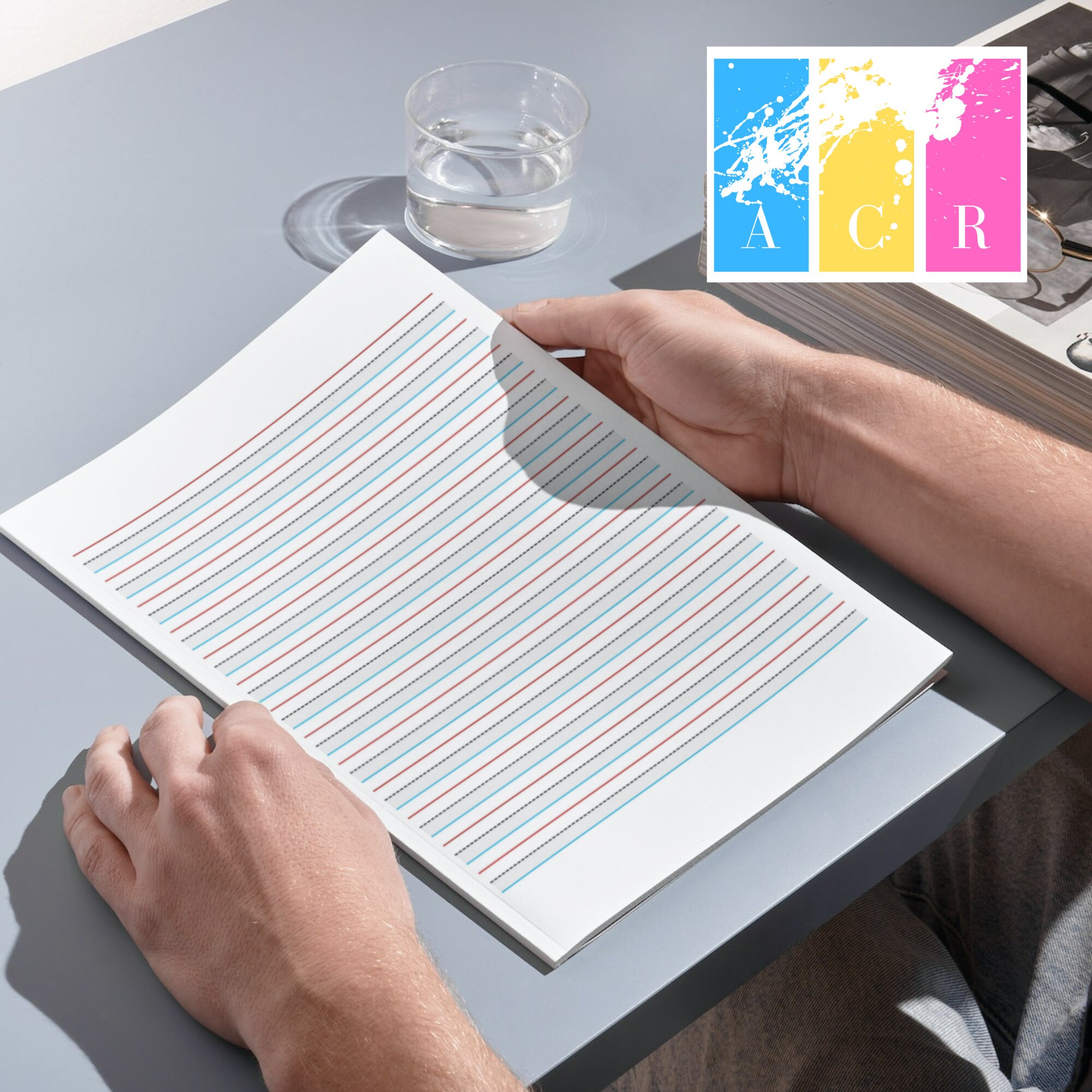 Thrid Grade Lined Handwriting Paper - Etsy