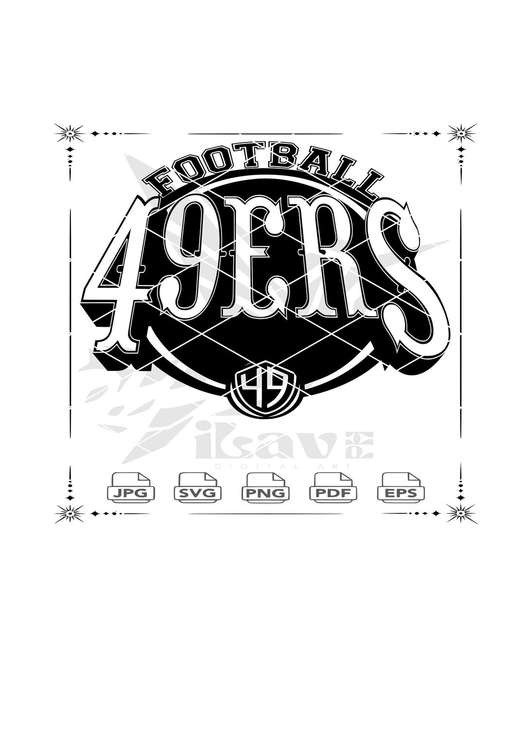 49ers fan svg 49ers svg 49ers fútbol svg 49ers png 49ers - Etsy México
