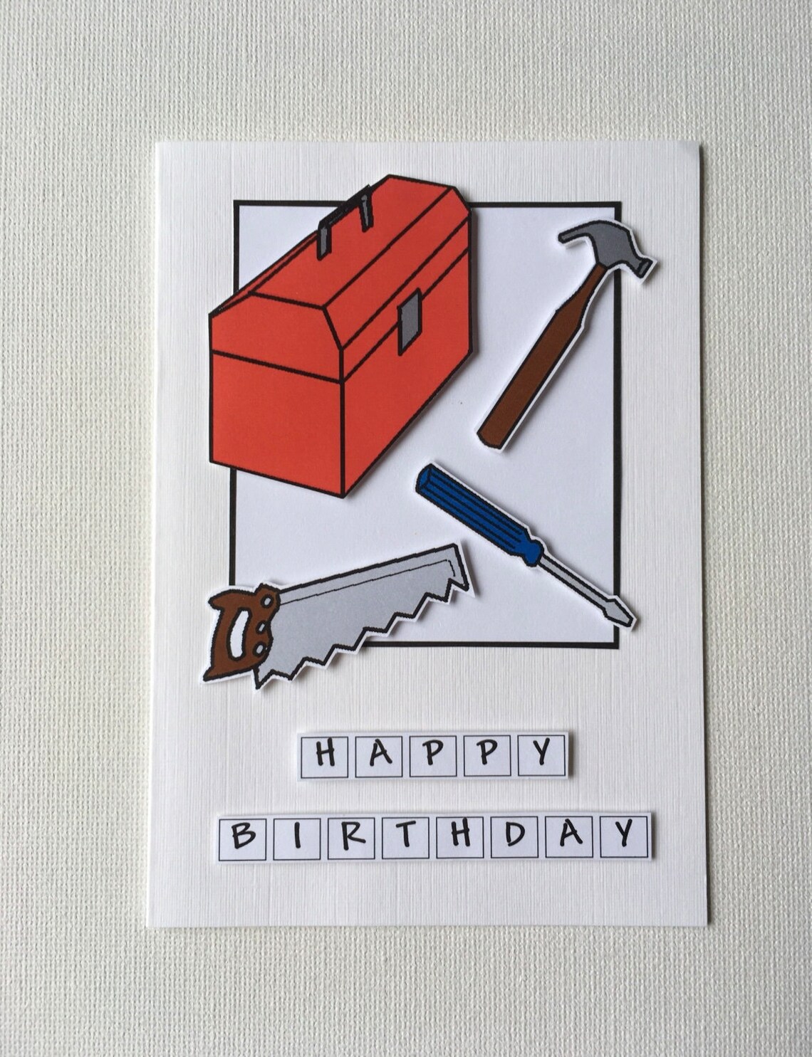 Toolkit Birthday Card Men Kids Gift Handmade - Etsy