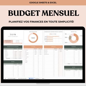 Budget Mensuel Français, Budget Planner Français, Monthly Budget ...