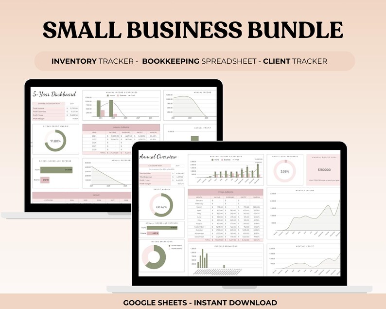 Small Business Spreadsheets Template, Inventory Tracker Spreadsheet, Bookkeeping Spreadsheet ...