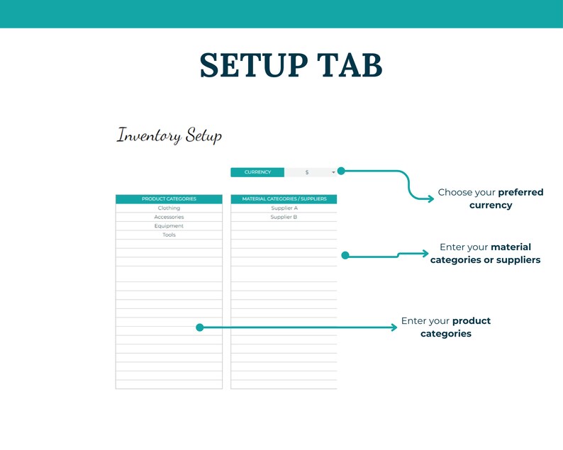 Inventory Tracker Spreadsheet, Small Business Inventory Template ...