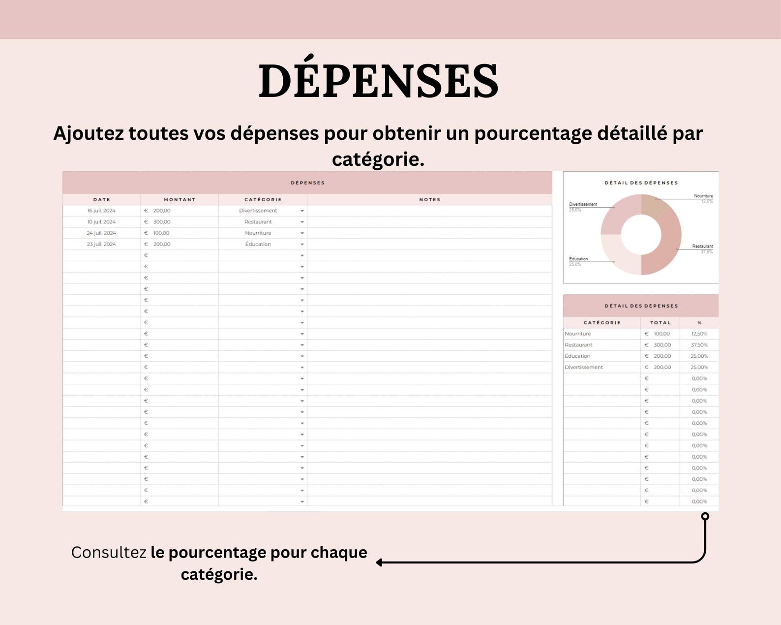 Budget Mensuel Français, Monthly Budget Planner Français, Monthly ...