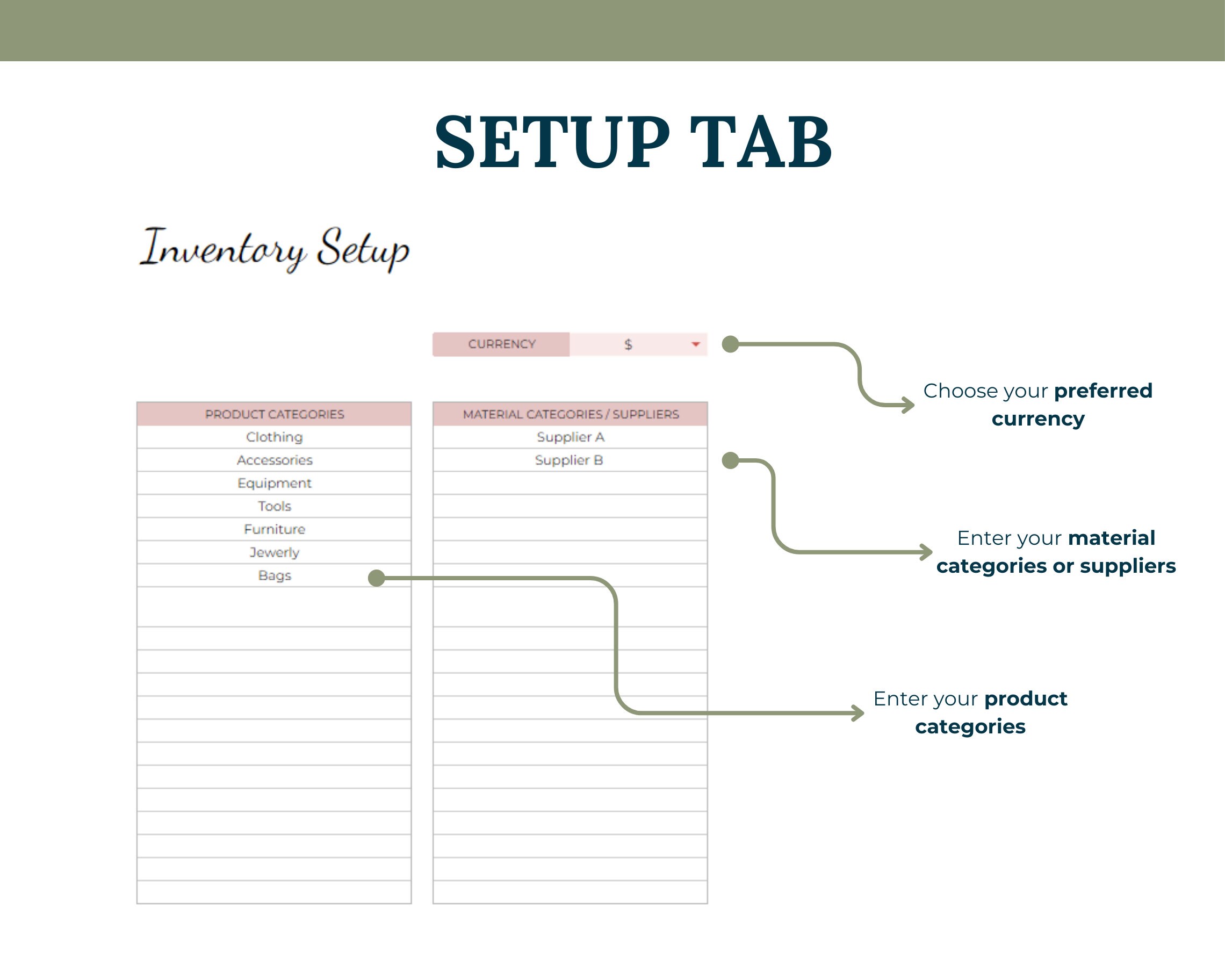 Inventory Tracker Spreadsheet, Small Business Inventory Template ...