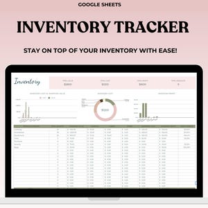 Inventory Tracker Spreadsheet, Small Business Inventory Template ...