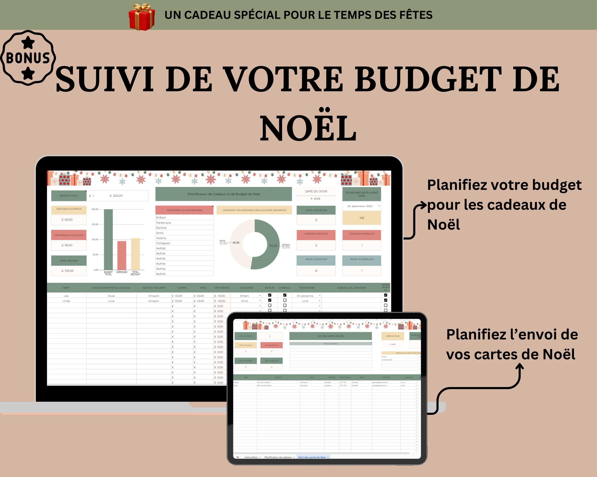 Budget Mensuel Français, Monthly Budget Planner Français, Monthly ...
