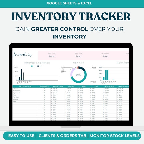 Inventory Template - Etsy