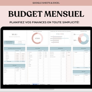 Budget Mensuel Français, Budget Planner Français, Monthly Budget ...