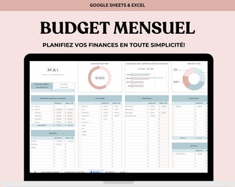 Budget Mensuel Français, Budget Planner Français, Monthly Budget ...