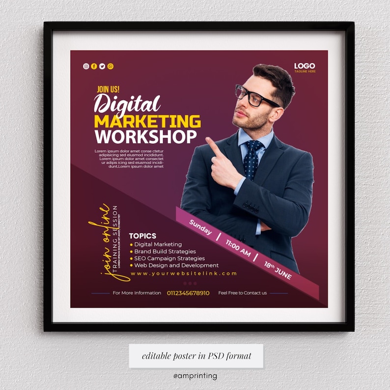 EVENT POSTER TEMPLATES - Etsy