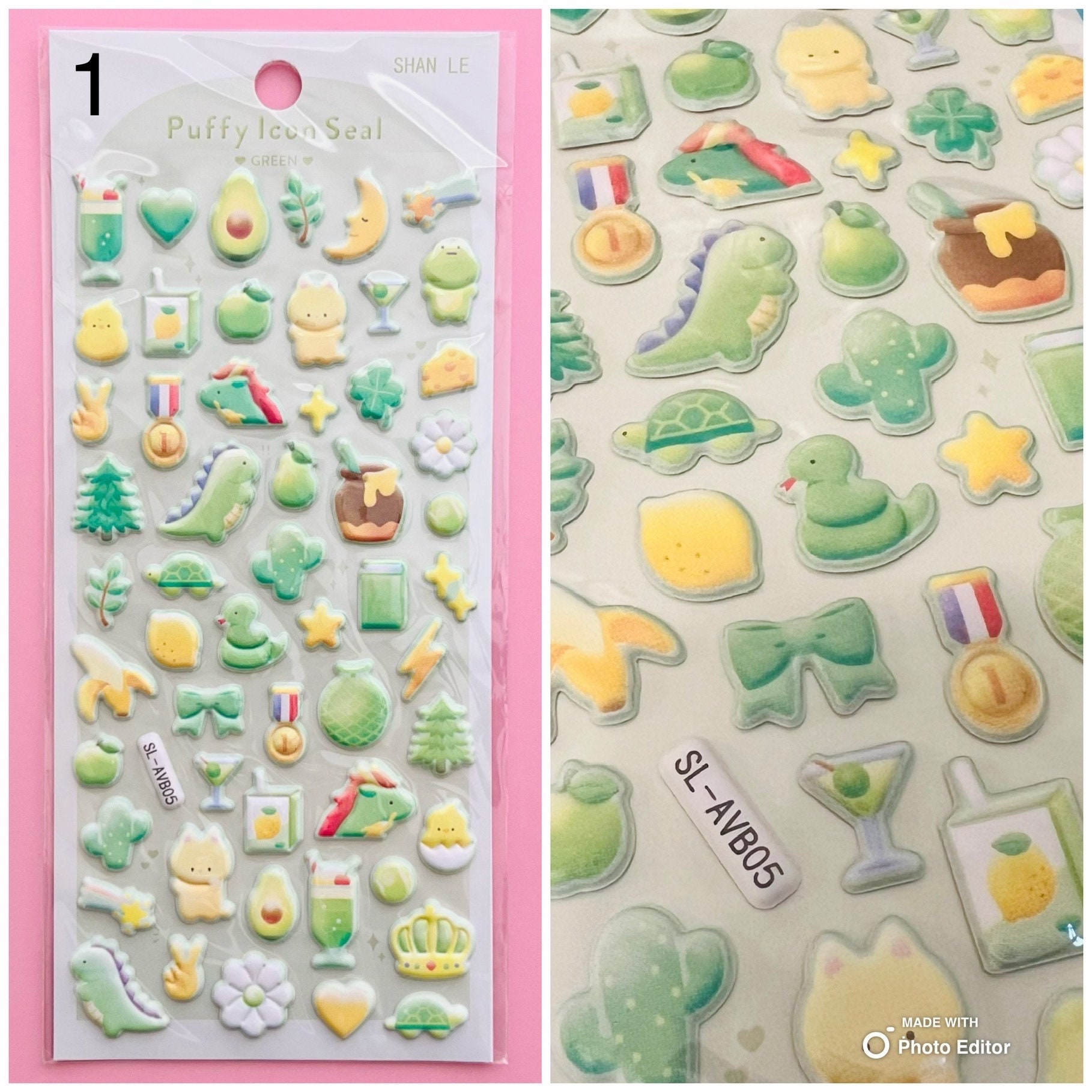3D Puffy Sticker Sheet, Deco Stickers, Kawaii Stickers - Etsy