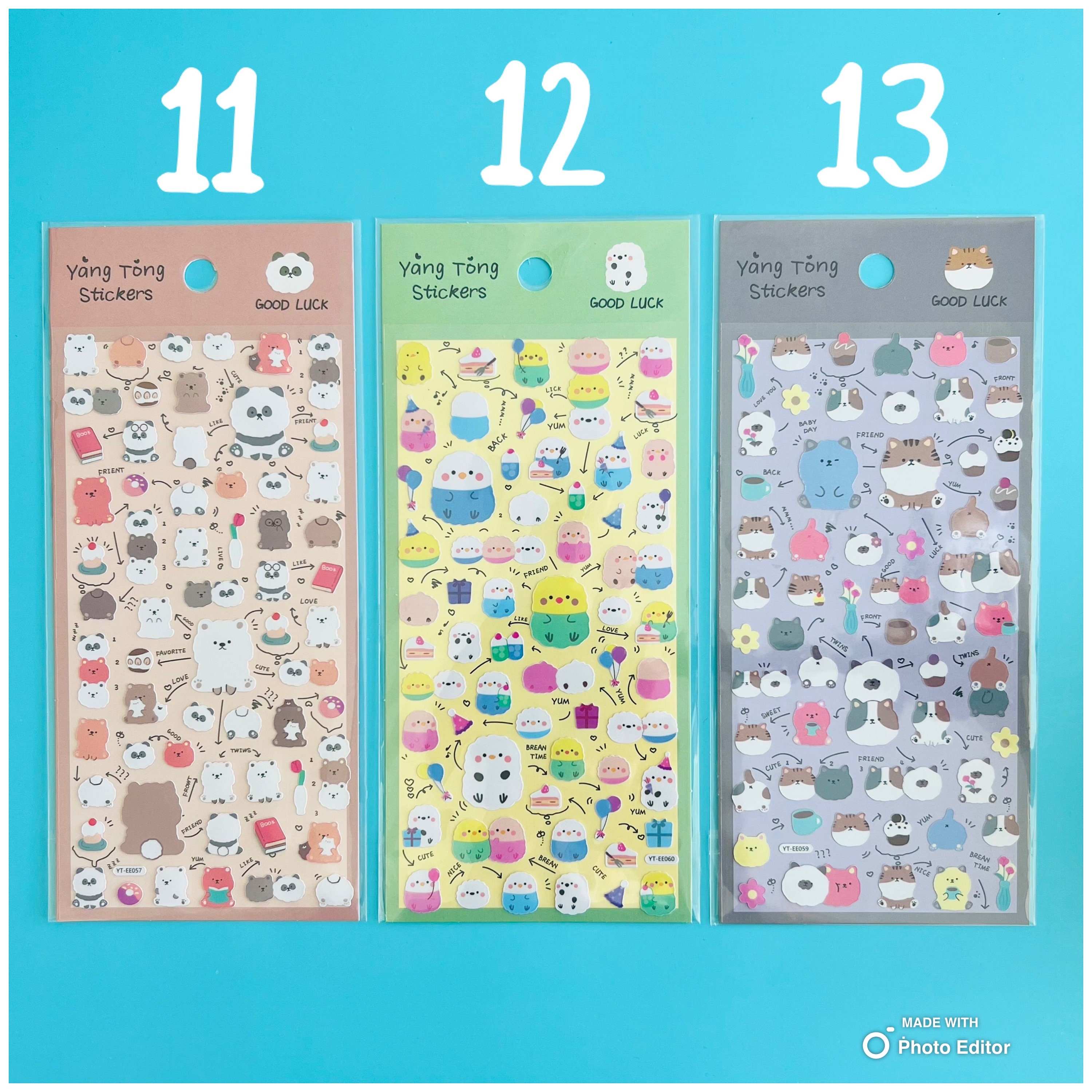 3D Puffy Sticker Sheet, Deco Stickers, Kawaii Stickers - Etsy