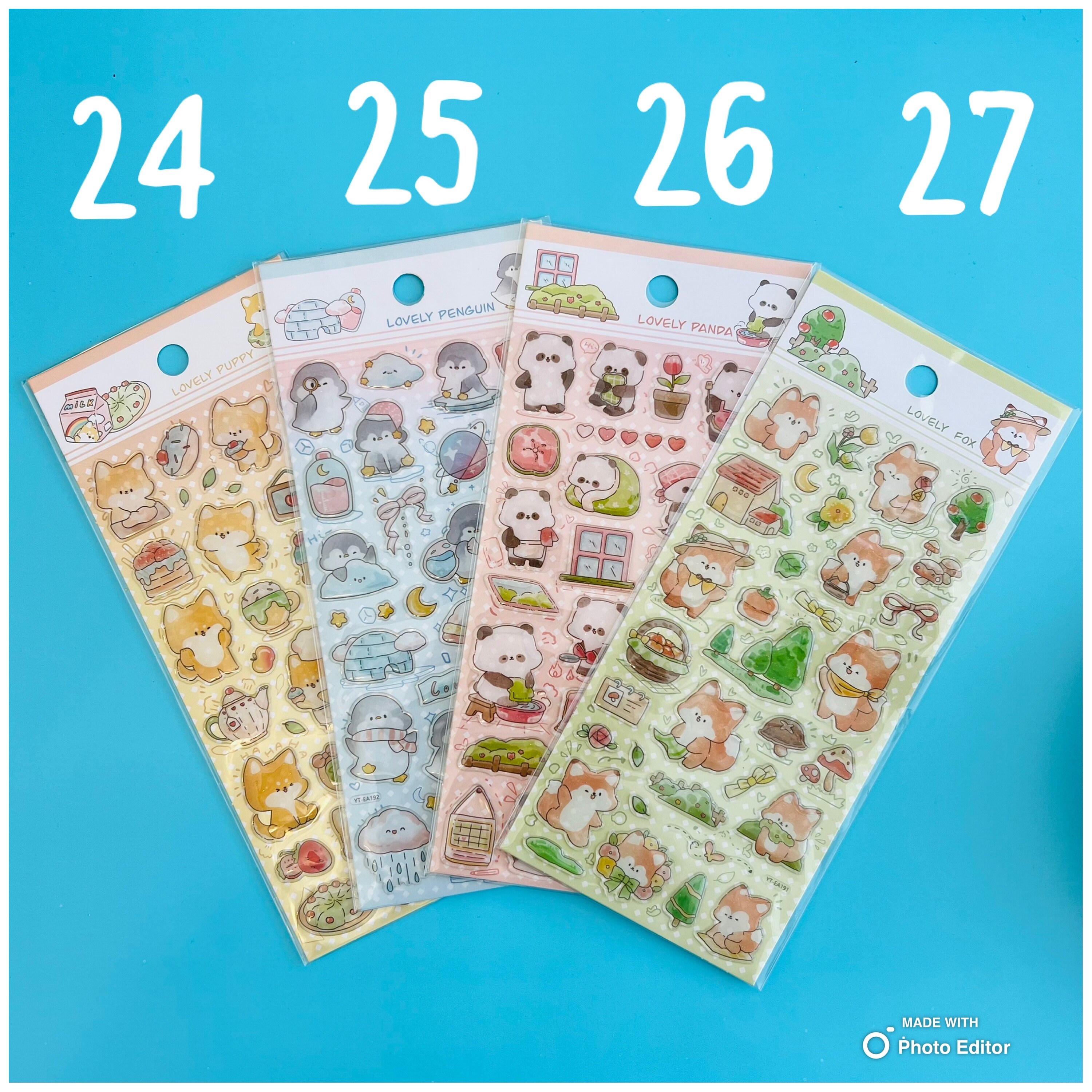 3D Puffy Sticker Sheet, Deco Stickers, Kawaii Stickers - Etsy