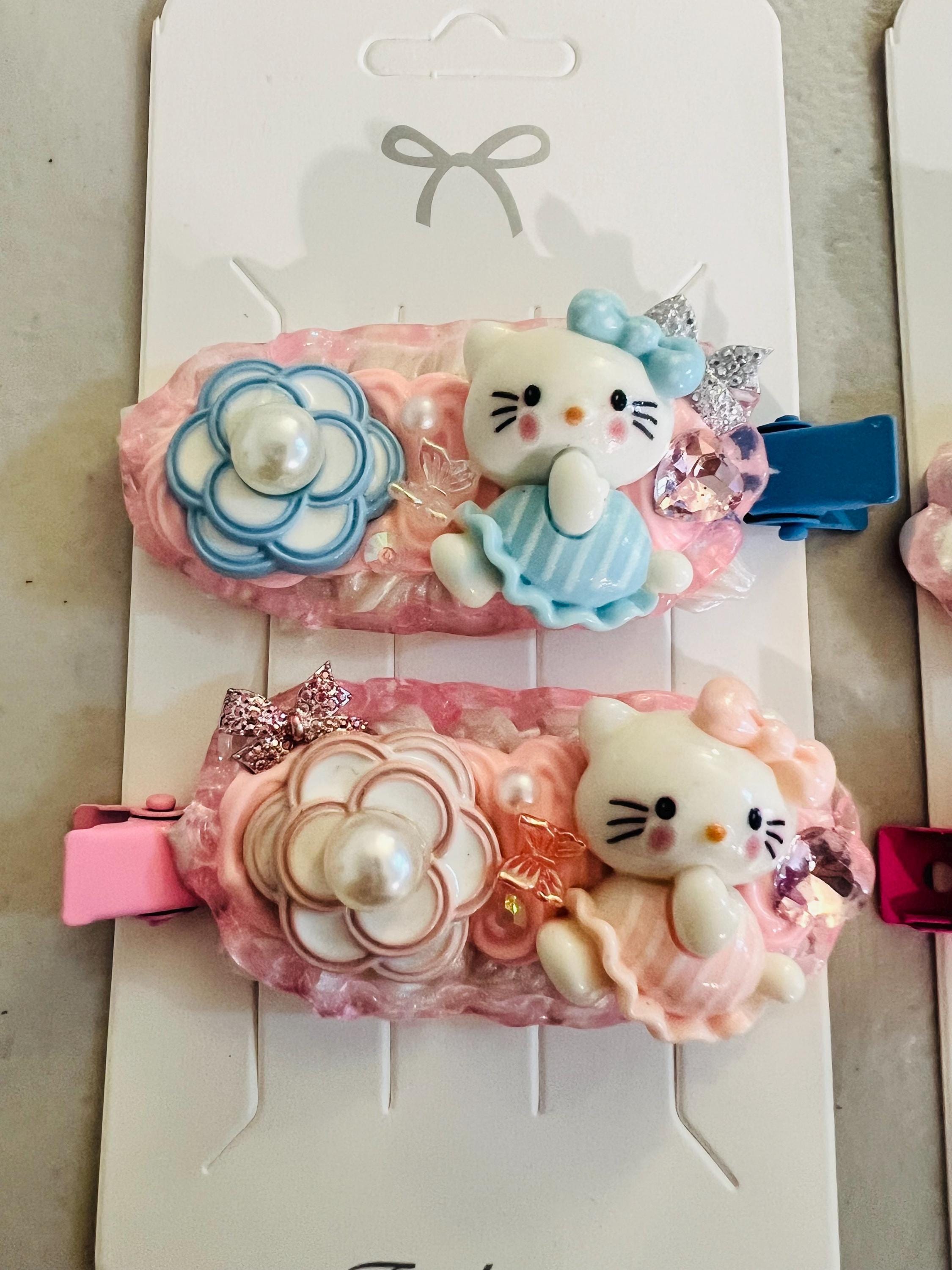 Kawaii Hair Clips, Decoden Custom Hair Clips, Handmade Hair Clips ...