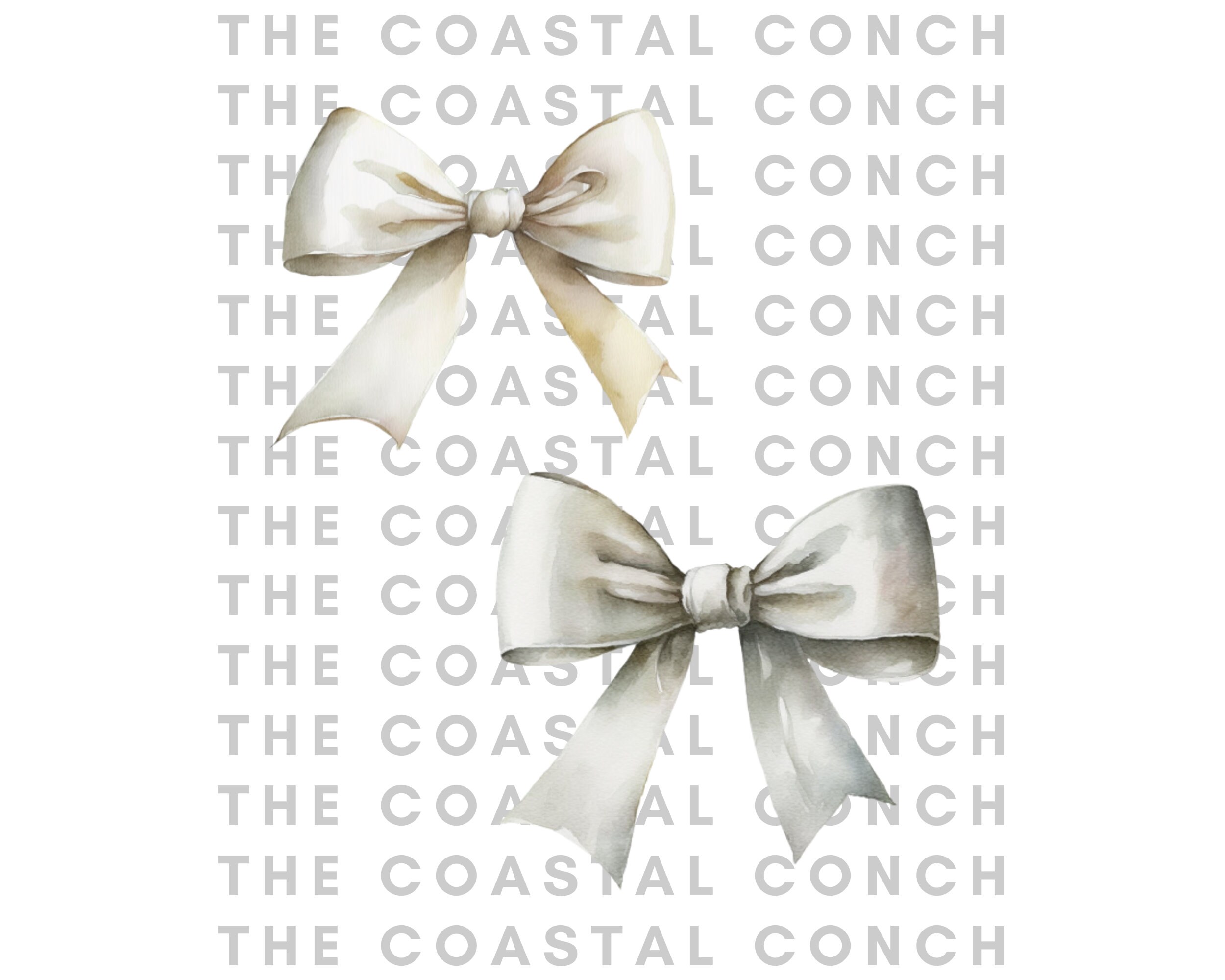 Bridal Watercolor Bow Clipart- 20 Transparent Background PNG Commercial ...