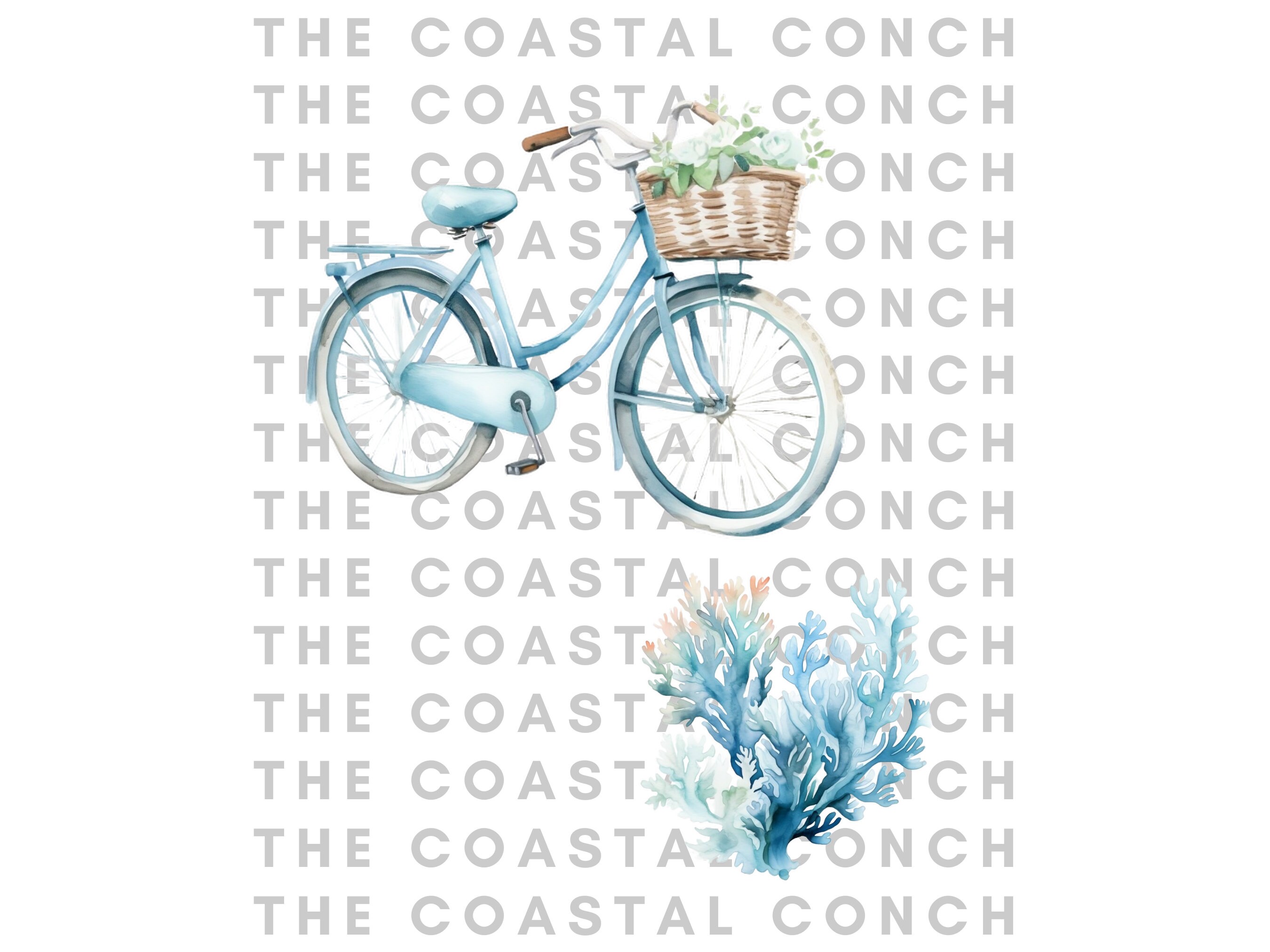 Watercolor Hamptons Aesthetic Clipart- 10 Transparent Background PNG ...