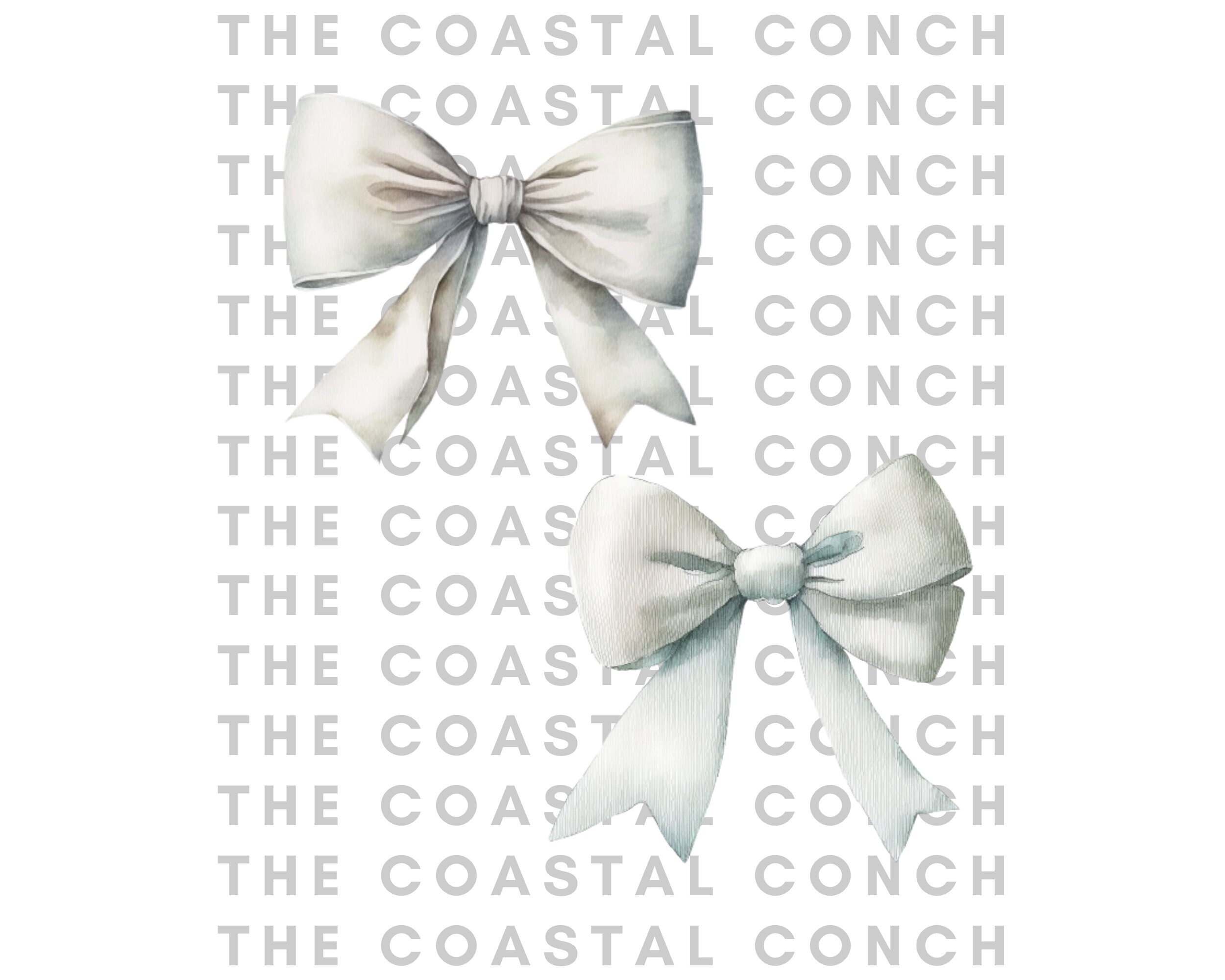 Bridal Watercolor Bow Clipart- 20 Transparent Background PNG Commercial ...