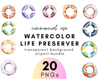 Watercolour Seashell Clipart 24 PNG Format Watercolour - Etsy