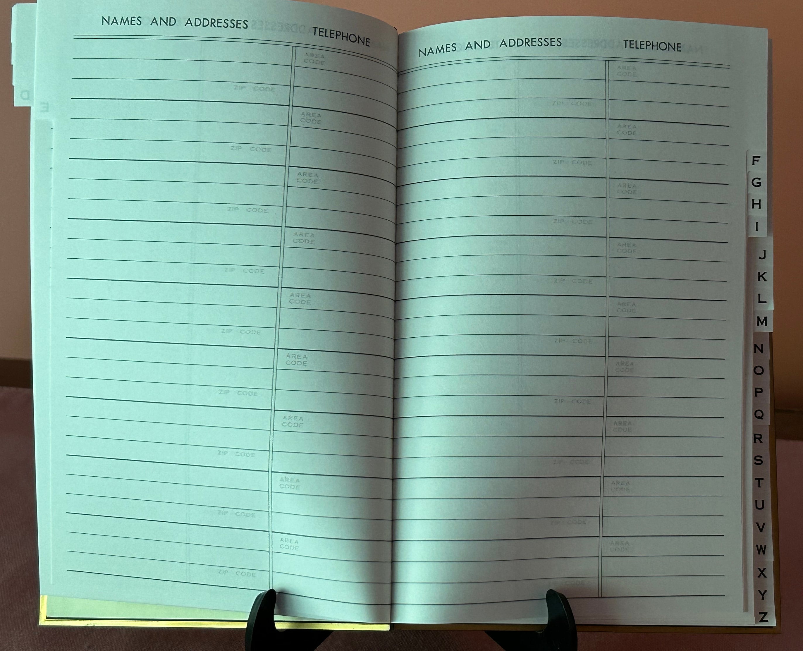 Vintage Lacquerware Otagiri the Sea Hard Cover Address Book Navy Blue ...