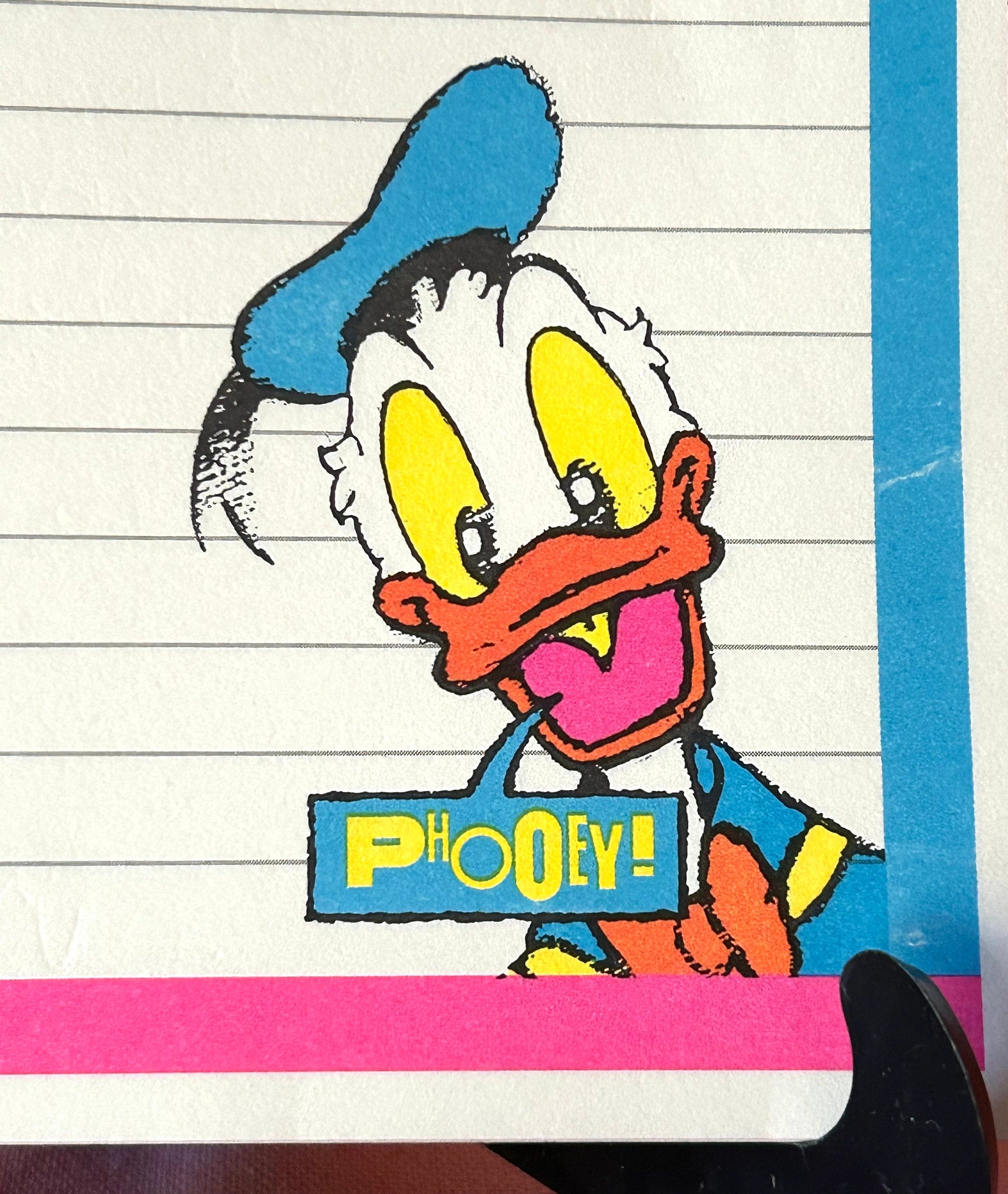 Vintage Mead Disney Donald Duck Stationery Pad 29 Sheets - Etsy