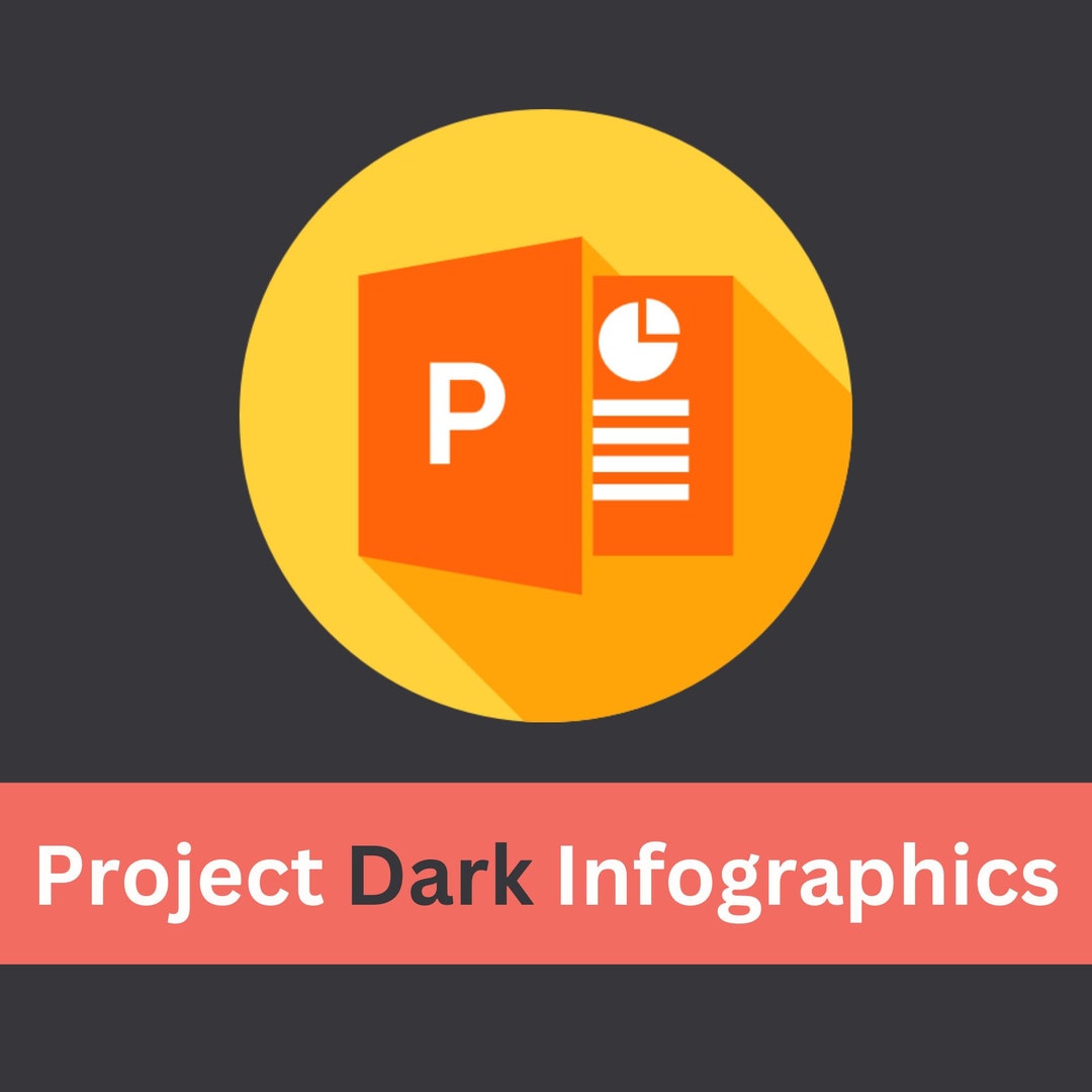 Powerpoint Projects Dark Infographics - Etsy