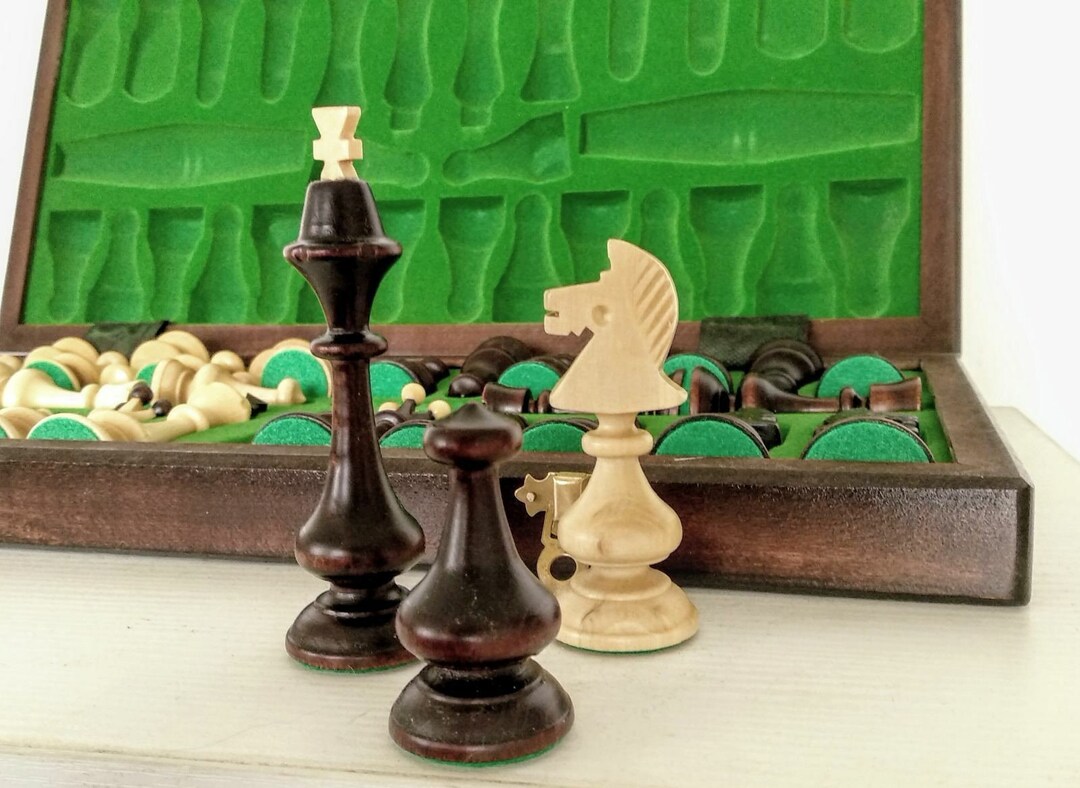 Handicraft Made of Wood Baroque Chess Noble Chess Game Made of - Etsy