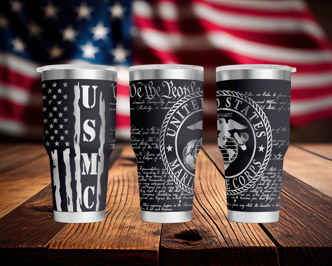 USMC EGA 20oz Full Wrap Tumbler SVG File - Etsy