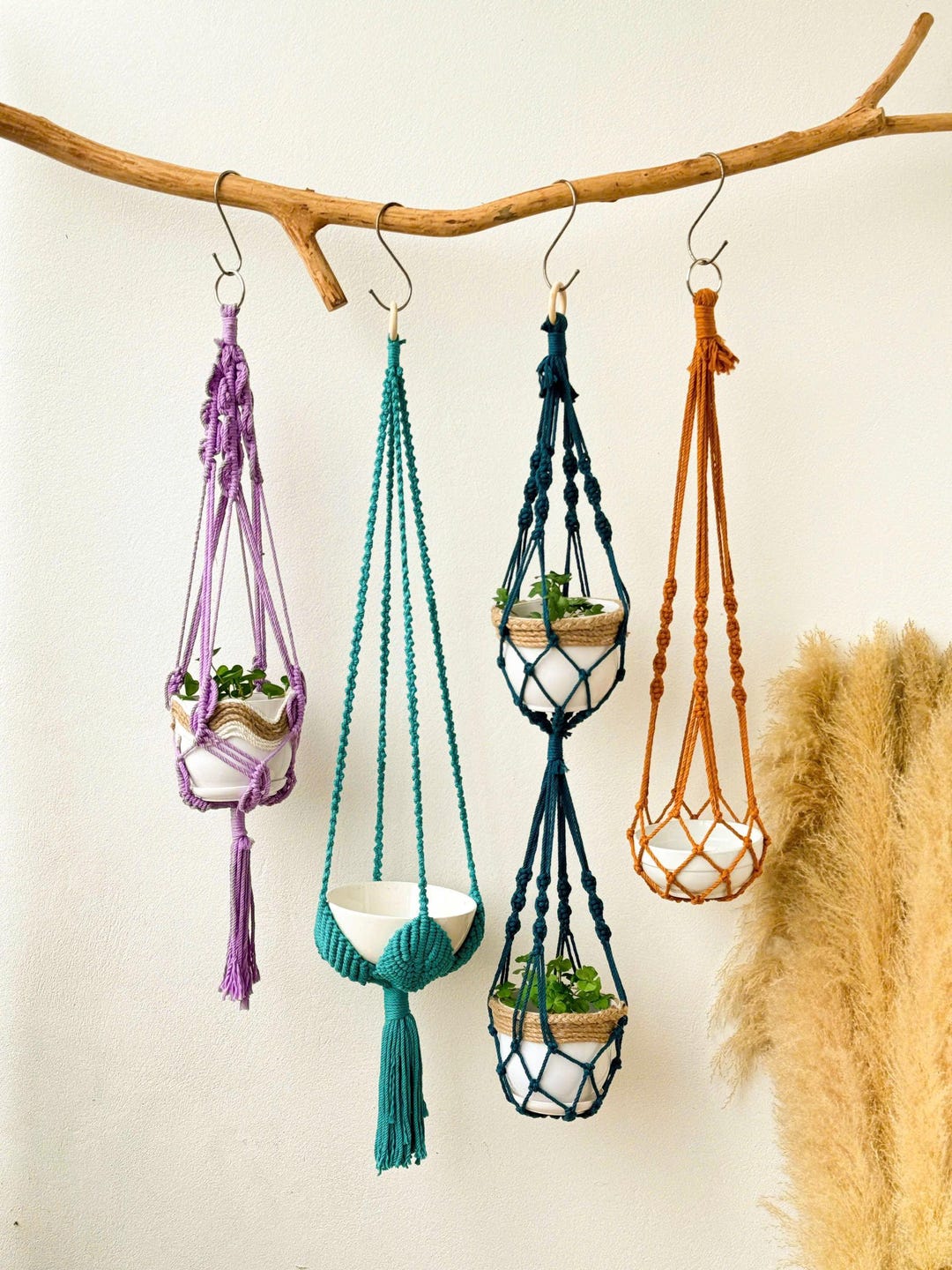 Macrame Plant Hanger Indoor Plant Hanging Pot Holder, Indoor Plant ...